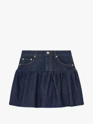 GANNI Organic Cotton Bubble Mini Skirt