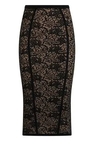 Elisabetta Franchi Patterned Fitted Midi Skirt