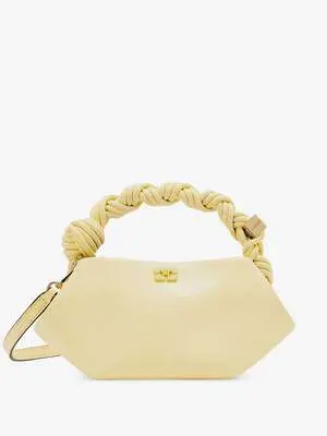 GANNI Logo Embossed Mini Handbag - Giallo