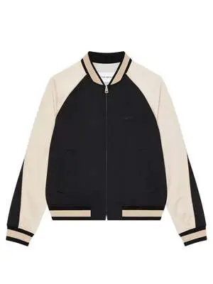Givenchy Bomber Jacket With Embellished Pearl Signature Back