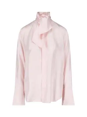 SA SU PHI Silk Bow Neck Blouse