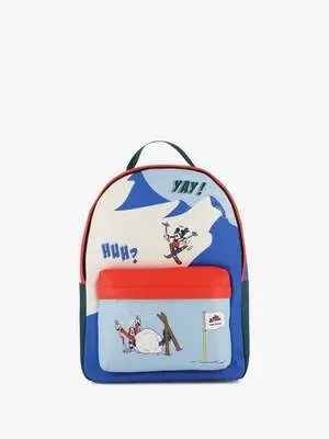 Marc Jacobs Mickey Mouse Print Backpack With Exterior Zip Pocket - Multicolor