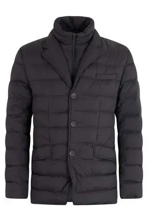 Herno Quilted Winter Jacket With Shawl Collar