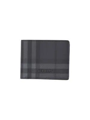 Burberry Check Bifold Wallet - Grey