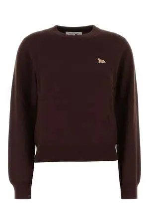 Maison Kitsuné Chocolate Wool Sweater - Brown