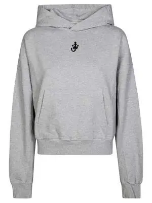 JW Anderson Cropped Cotton Hoodie