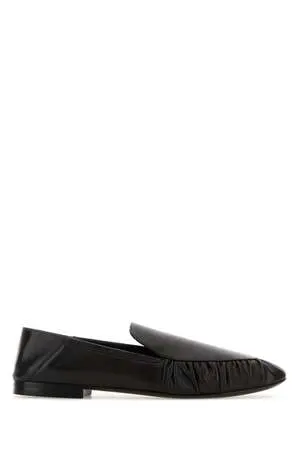 Saint Laurent Alain Leather Loafers - Black