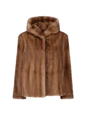 IACOPA Hooded Fur Jacket