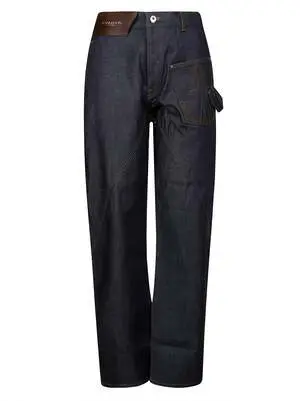 JW Anderson Twisted Workwear Jeans For - Blu