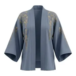 ARTEMIS MUSE Japanese Blossoms Metallic & Embroidery Kimono