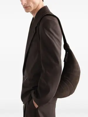 LEMAIRE Croissant Medium Leather Shoulder Bag