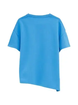 Loewe Asymmetric Cotton T-shirt - Blue