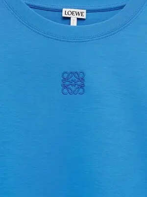 Loewe Asymmetric Cotton T-shirt - Blue