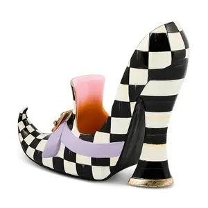 MACKENZIE-CHILDS Trick Or Treat Witch's Shoe Figurine