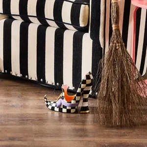 MACKENZIE-CHILDS Trick Or Treat Witch's Shoe Figurine