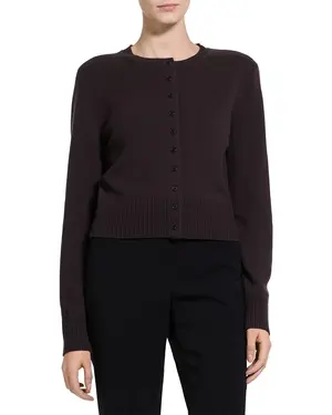 Theory Cashmere Crewneck Cardigan