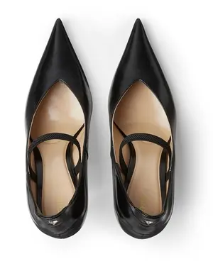 Fendi Transparent Heel Pointed Toe Pumps