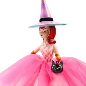 MACKENZIE-CHILDS Glam 'o' Ween Pumpkin Witch