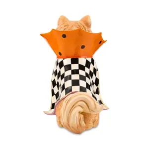 MACKENZIE-CHILDS Trick Or Treat Pomeranian Dog Figurine