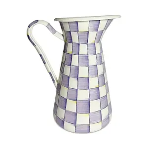 MACKENZIE-CHILDS Check Large Pitcher - Violet
