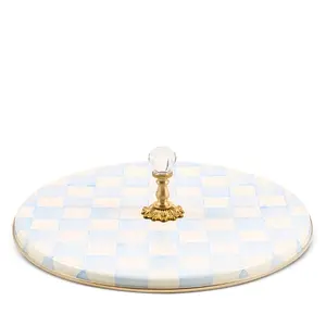 MACKENZIE-CHILDS Check Cheese Course Tray - Sky