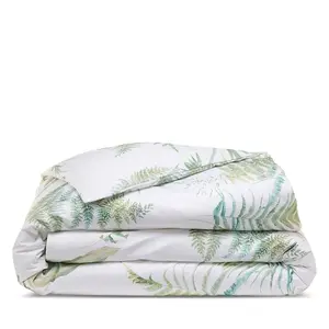 SCHLOSSBERG Jaro Blanc Leaf Print Duvet Cover, King