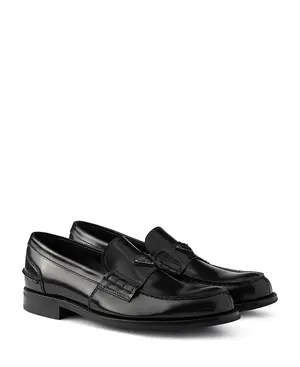 Prada Brushed Leather Loafers