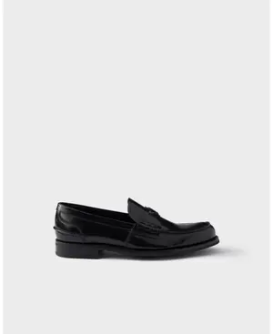 Prada Brushed Leather Loafers