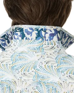 Robert Graham Foxboro Slim Fit Cotton Blend Knit Shirt