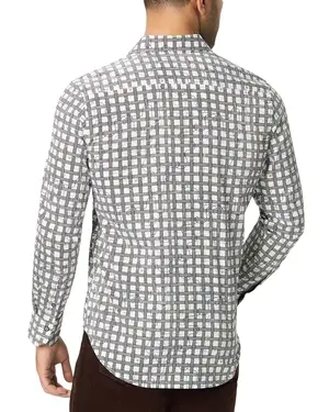 Robert Graham Sanger Slim Fit Cotton Blend Check Woven Shirt