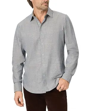Robert Graham Gandadam Slim Fit Patterned Cotton Woven Shirt