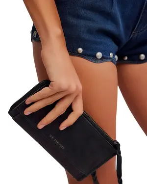 Free People We The Free Emerson Leather Wallet - Black