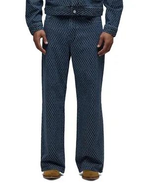 Hudson Jeans Luca Wide Leg Weave Pattern 32 Jeans