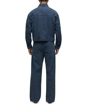 Hudson Jeans Luca Wide Leg Weave Pattern 32 Jeans