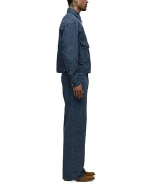 Hudson Jeans Luca Wide Leg Weave Pattern 32 Jeans
