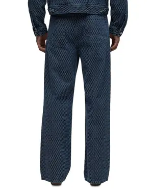 Hudson Jeans Luca Wide Leg Weave Pattern 32 Jeans