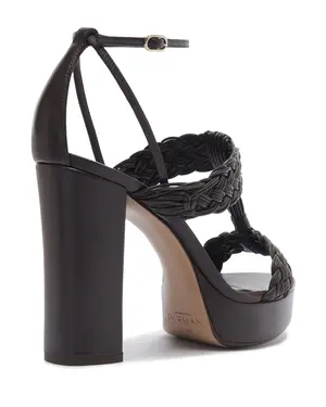 ALEXANDRE BIRMAN Thalia Braided Leather Platform Sandals