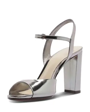 ALEXANDRE BIRMAN Amy Metallic Leather Sandals
