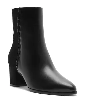 ALEXANDRE BIRMAN Jesse Suede & Leather Ankle Boots - Black