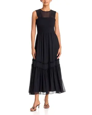 Ramy Brook Annie Smocked Bodice Midi Dress