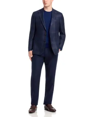 Peter Millar Collins Plaid Wool Blend Tailored Fit Jacket