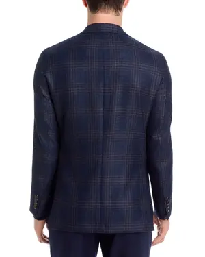 Peter Millar Collins Plaid Wool Blend Tailored Fit Jacket