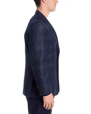 Peter Millar Collins Plaid Wool Blend Tailored Fit Jacket