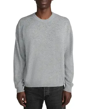 FRAME Lightweight Cashmere Sweater - Light Grey Multi