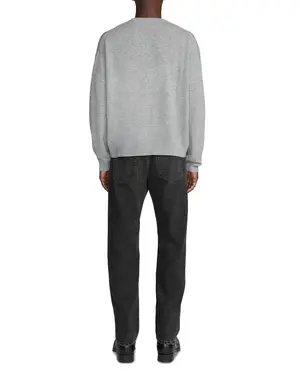 FRAME Lightweight Cashmere Sweater - Light Grey Multi