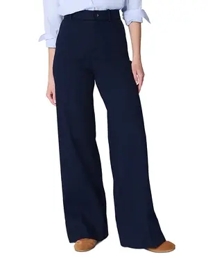 Spanx Stretch Twill Wide Leg Pants - Timeless Navy