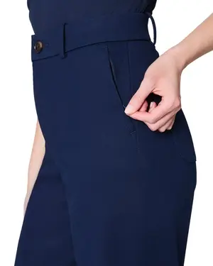 Spanx Stretch Twill Wide Leg Pants - Timeless Navy