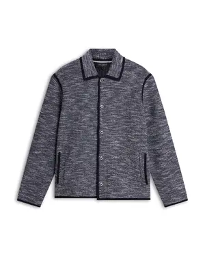 Ted Baker London Hannley Textured Boucle Knit Jacket