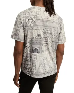 Ted Baker London Bondss Short Sleeve Print Relaxed Tee