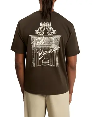 Ted Baker London Mayllon Short Sleeve Graphic Relaxed Tee